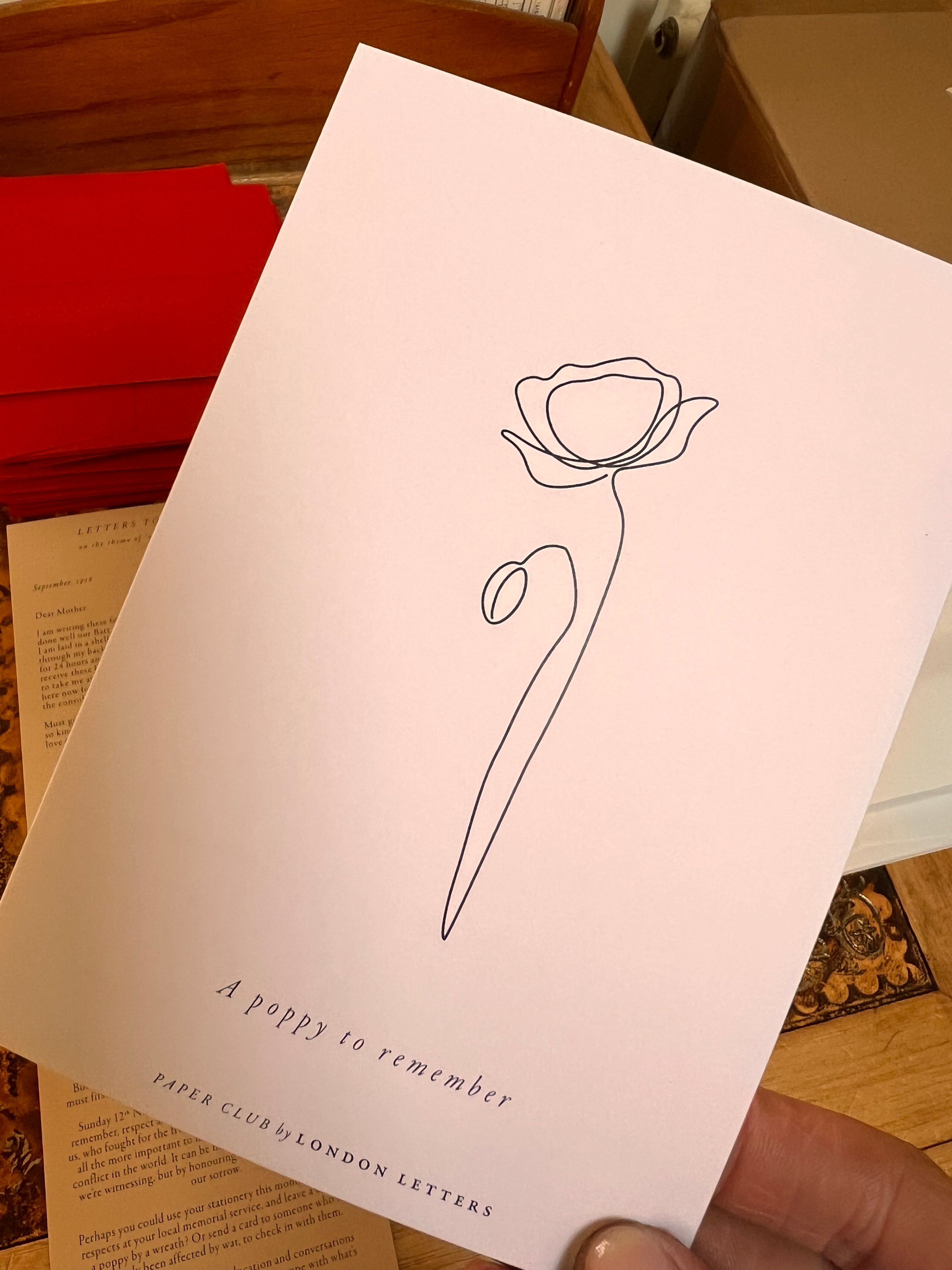 Letter Writing Prompt - Remembrance – London Letters