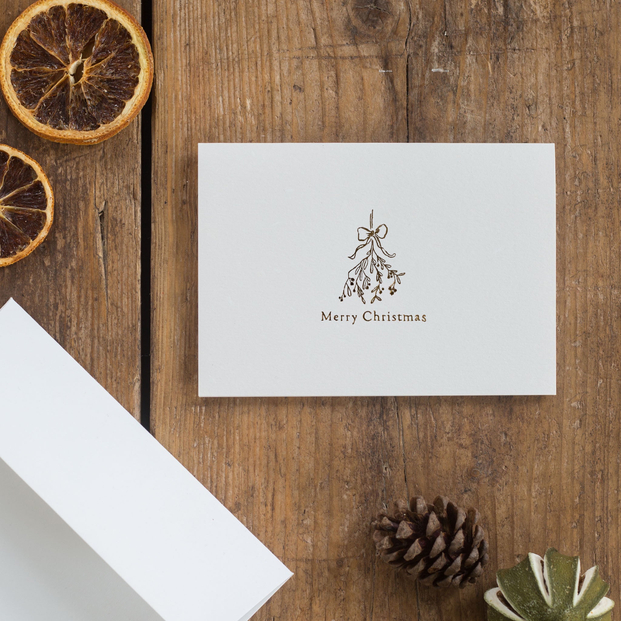Handprinted Christmas Cards - Mistletoe – London Letters