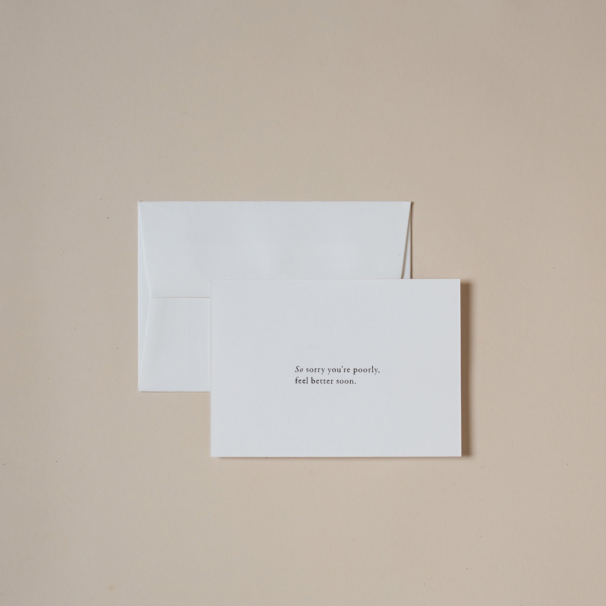 Feel better soon - Handprinted Greeting Card – London Letters