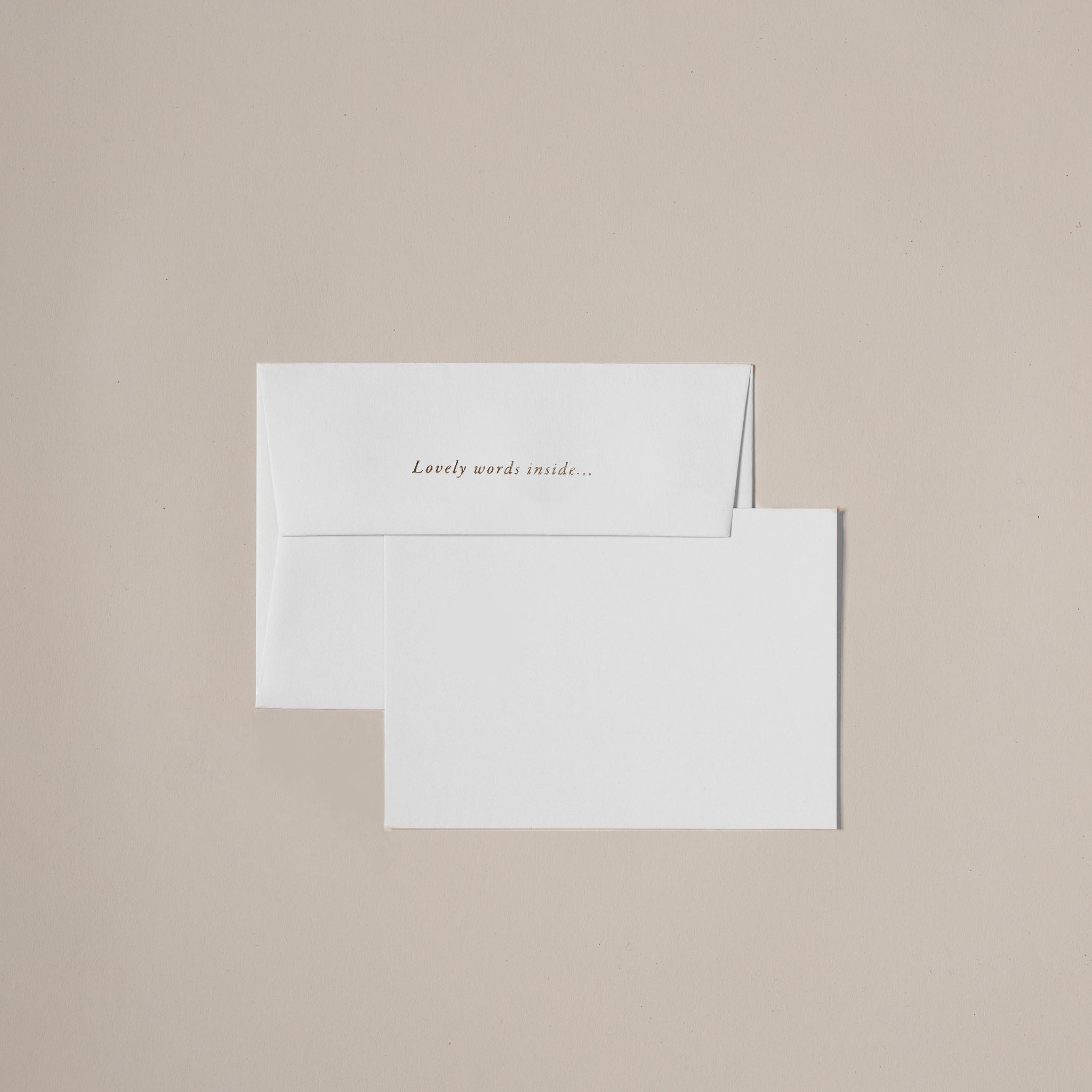 'Lovely words inside...' Notecard Set – London Letters